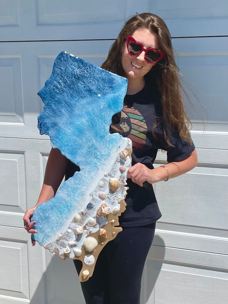 North Carolina Beach Resin Art: Coastal NC Home Decor - Etsy
