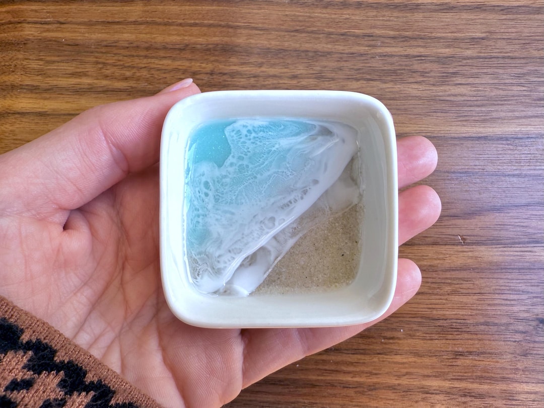 Mini Beach Ring Dish: Personalized Ocean Wedding Engagement Gift - Etsy