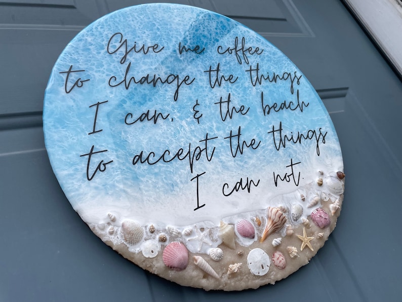 Coffee Bar Sign Decor Personalized Custom Beach House Sign - Etsy