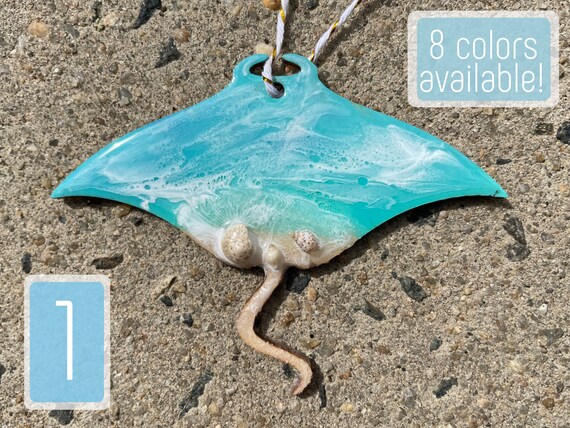 Manta Ray Beach Ornament Stingray Hanging Decor Surfing | Etsy