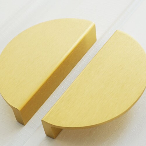 Brass Drawer Knob Back Plate Dresser Pulls Knobs Kitchen - Etsy