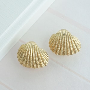Exquisite Shell Knobs Brass Drawer Knobs Pulls Dresser Knobs Kitchen Cabinet Pulls Handle Door ...