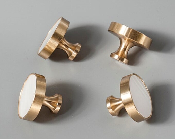 Nordic Simple Creative Brass Knobs Wardrobe Door Knobs Cabinet Knobs American Brass Door Knobs ...