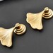 Ginkgo Cabinet Knobs Gold Fan Drawer Knobs Pulls Handles - Etsy