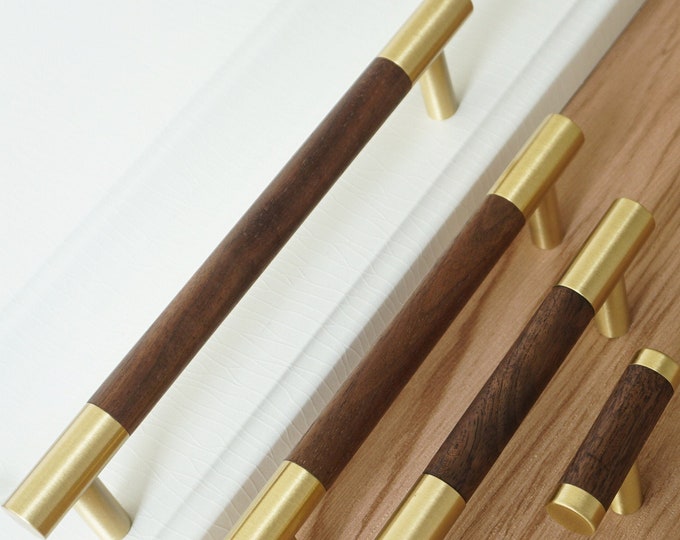 Long Solid Brass Wood Cabinet Handles Pulls Knobs Modern - Etsy