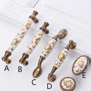 3.78'' 5.0 Ceramic Cabinet Handles Drawer Pulls Handles High Quality ...