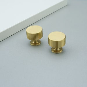 Solid Brass Knobs With Back Plate Brushed Brass Knob Backplate Drawer Pull Knob Kitchen Pull ...