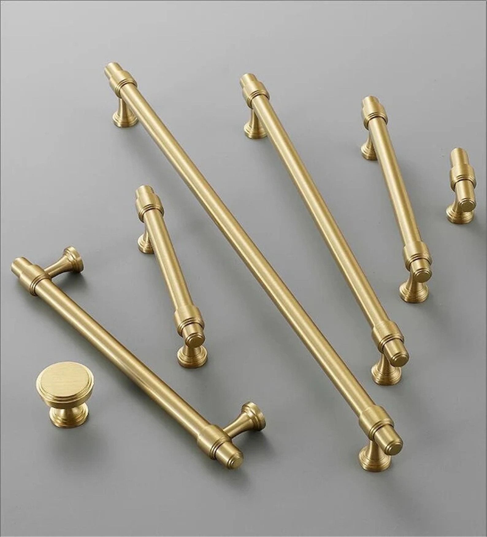 Solid Brass Drawer Pulls Knobs Cabinet Pulls Black Dresser | Etsy