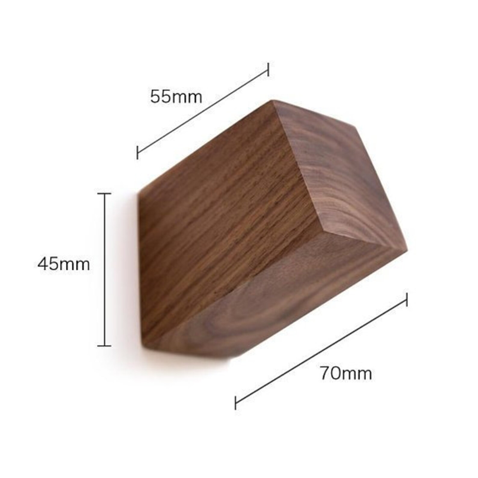 Solid Wooden Hook Decorative Wall Hook Coat Hook Hangers Wall | Etsy