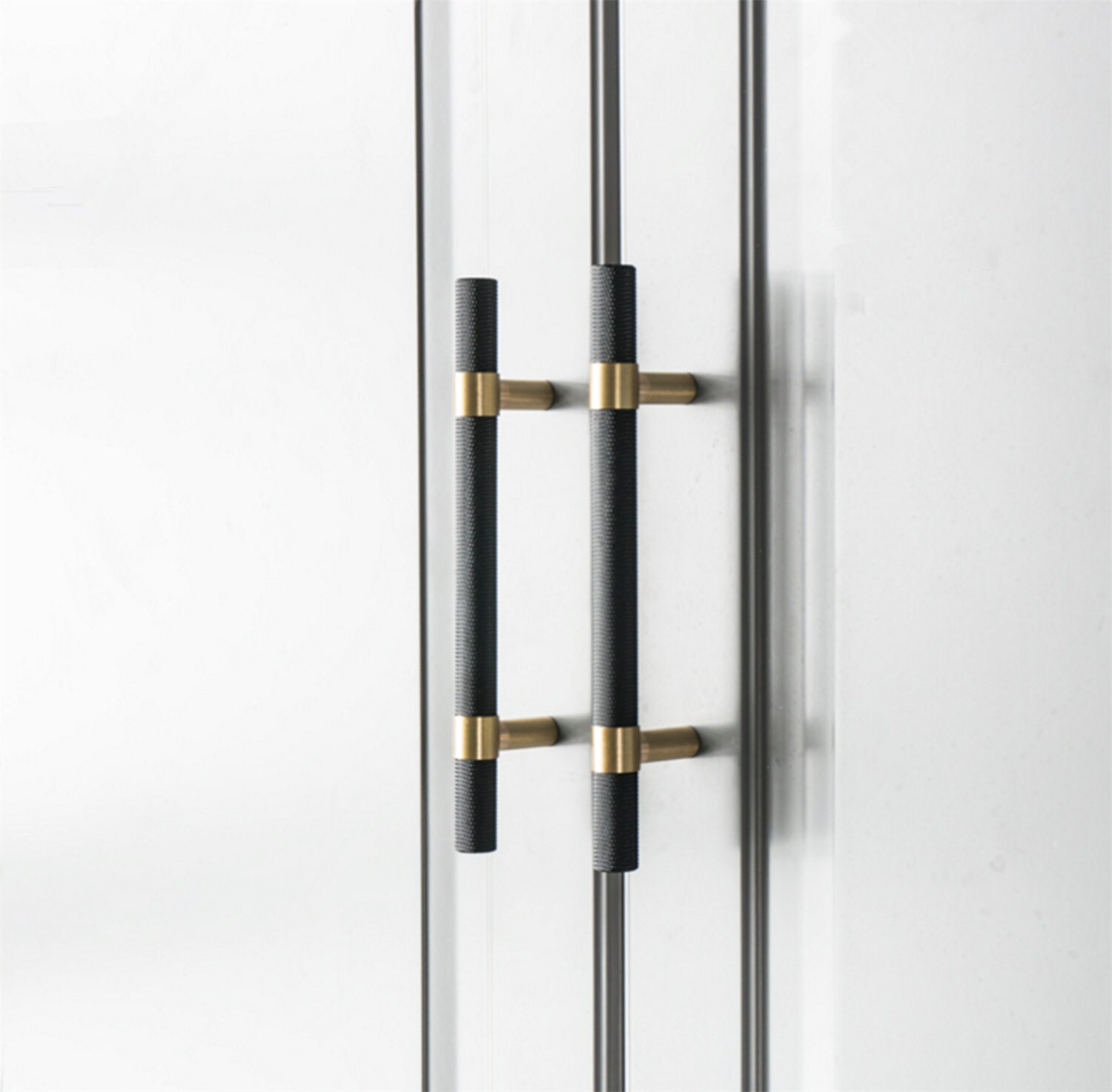 3.78 5 Black Drawer Pulls Handles Brass Cabinet | Etsy