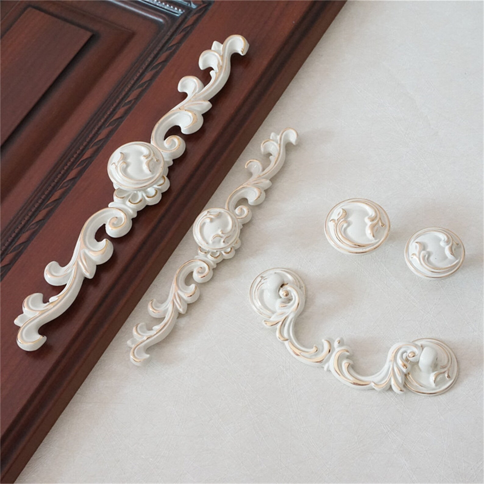 Shabby Chic Drawer Knobs Pulls Handles Dresser Pull Knob Bail - Etsy