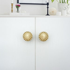 Solid Brass Drawer Knobs Pulls Dresser Knobs Kitchen Cabinet Pulls Handle Door Knob Ring Drop ...