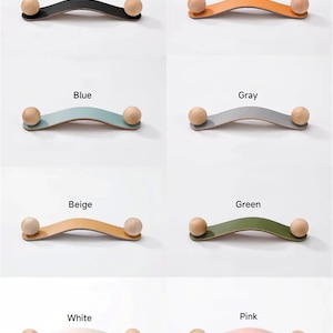 3.7856.3brass Knobs Leather Cabinet Knobs Door Knobs Drawer Knobs Dresser Knobs Pink Black Blue ...