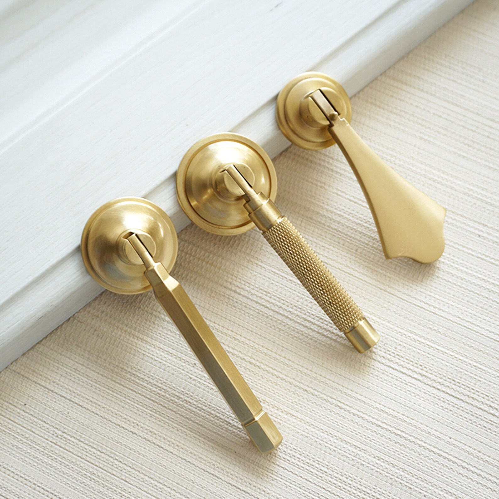 Brass Drop Ring Knobs Pulls Drawer Knobs Dresser Knobs Pull | Etsy