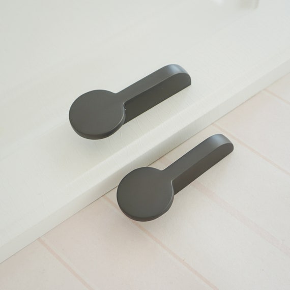 1.25 Gun Black Drawer Pulls Handles Knobs Black Dresser | Etsy