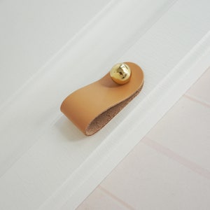 Brass Knobs Pink Leather Cabinet Knobs Door Knobs Drawer Knobs Dark Blue Dresser Knobs Navy ...