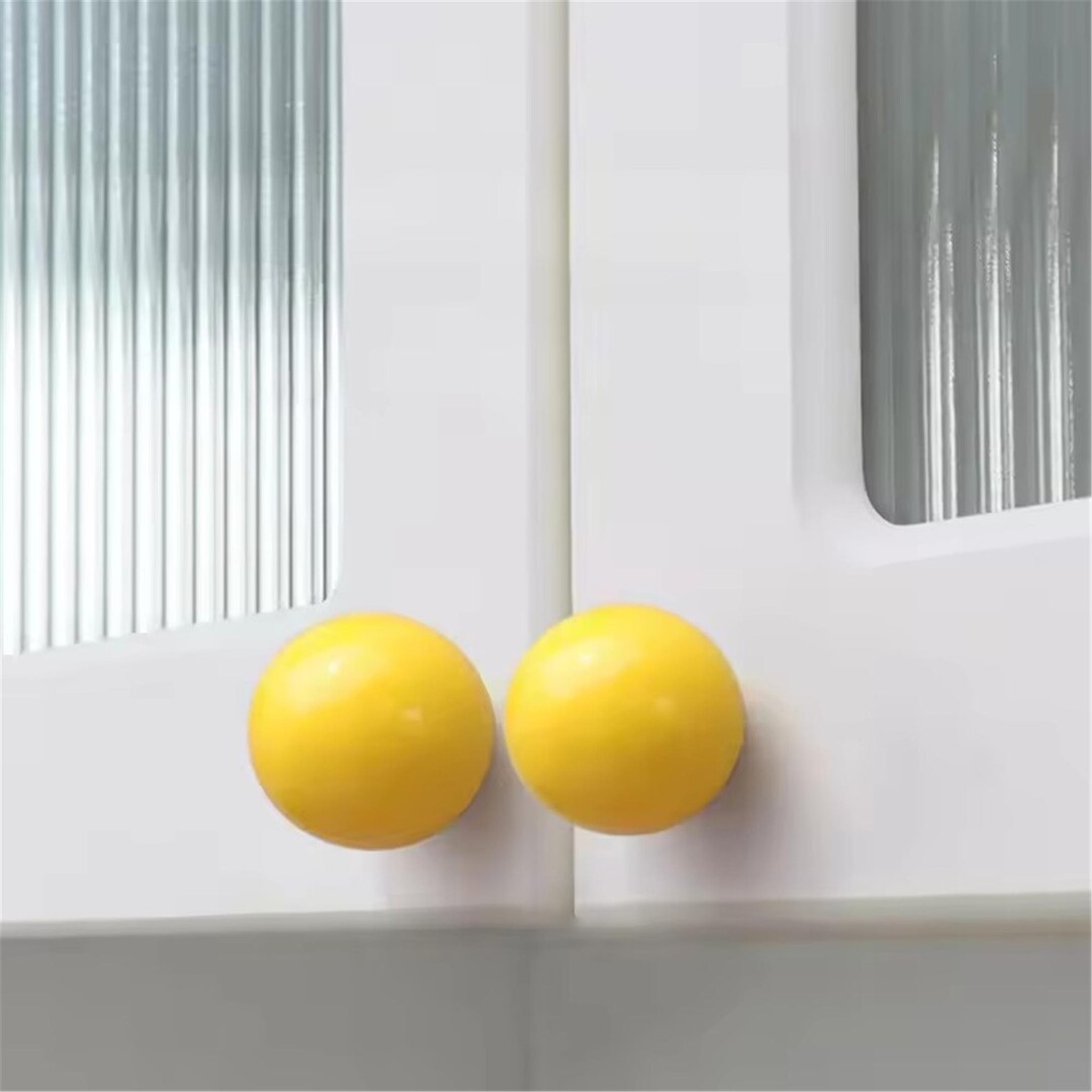 Candy Ball Ceramic Cabinet Knobs Pulls Colorful Dresser Knob Kitchen ...