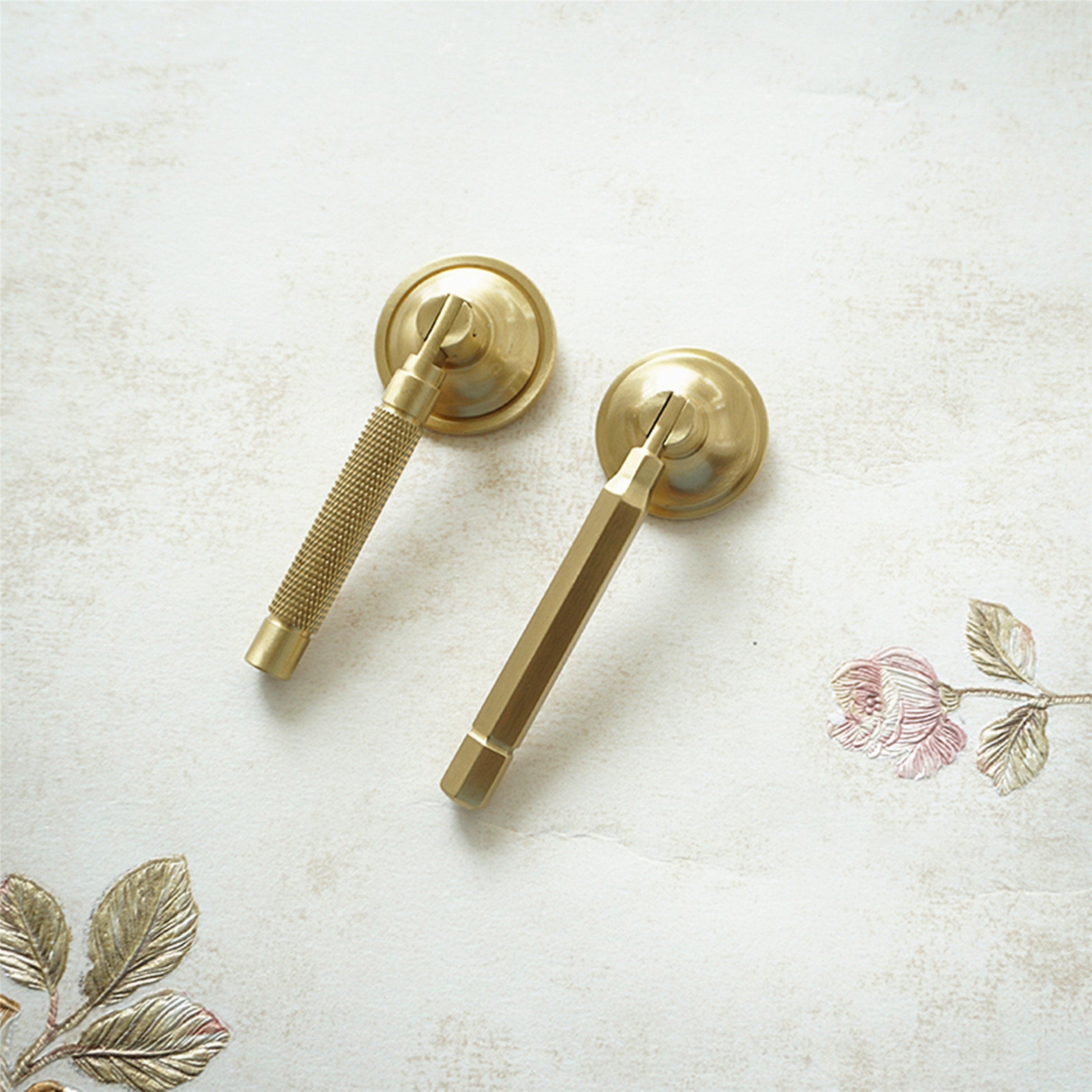 Brass Drop Ring Knobs Pulls Drawer Knobs Dresser Knobs Pull | Etsy