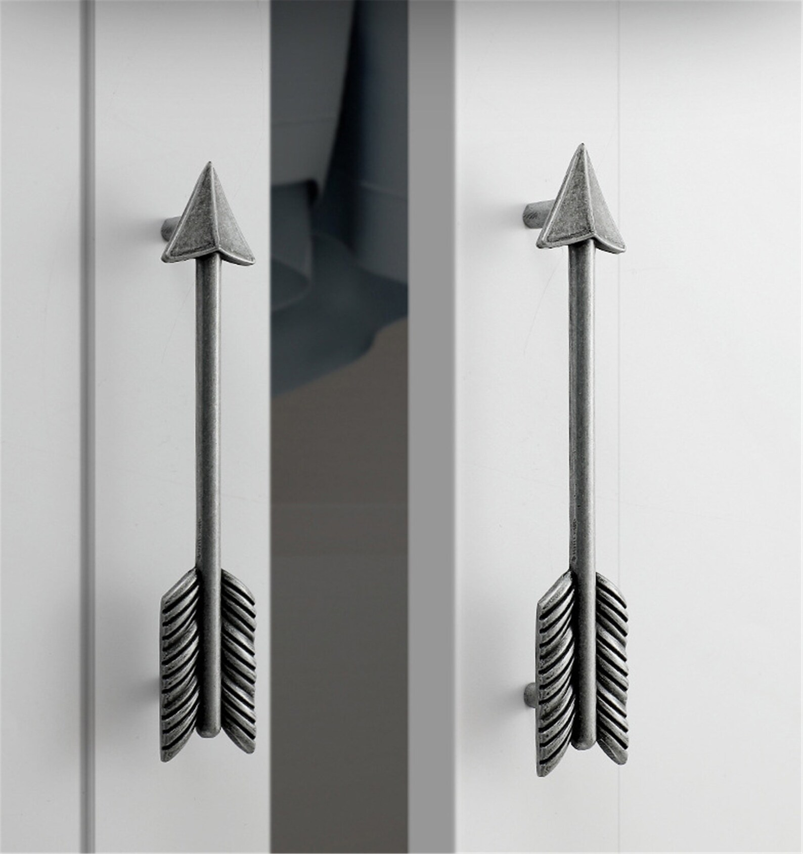 3.78 5Black Gold Iron Arrow Cabinet Handles Pulls | Etsy