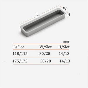 Colorful Embedded Drawer Handle Invisible Drawer Pulls Kitchen Pull ...