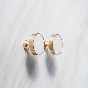 Nordic Simple Brass Knobs Cabinet Knobs Creative Brass Wardrobe Door Knobs Cabinet Handles ...