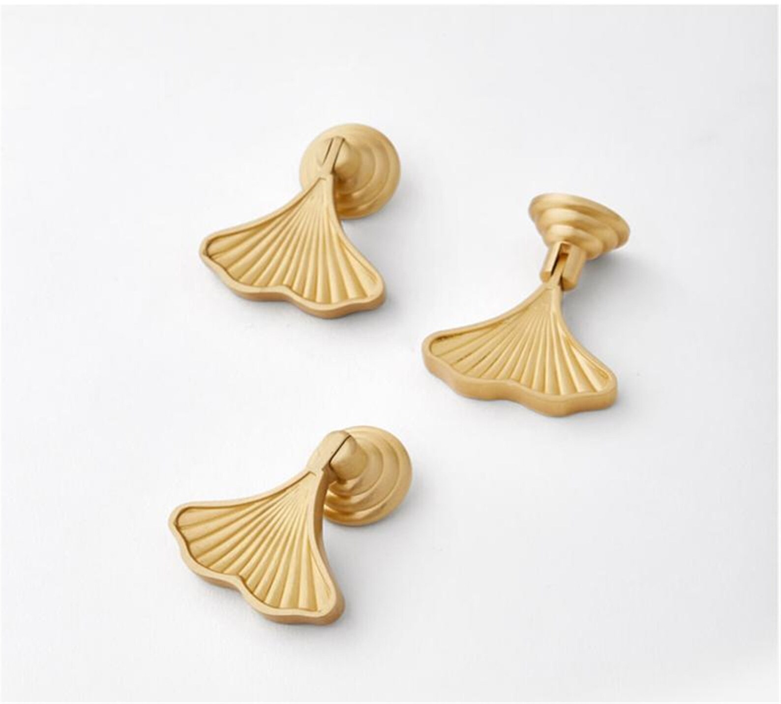 Ginkgo Cabinet Knobs Drawer Knobs Pulls Handles Kitchen - Etsy