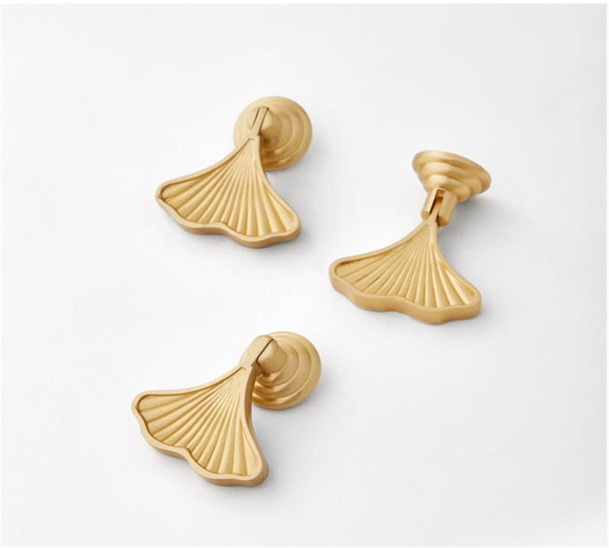 Ginkgo Cabinet Knobs Drawer Knobs Pulls Handles Kitchen - Etsy