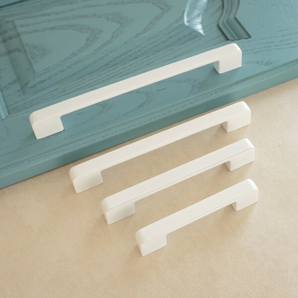 White Drawer Pulls - Etsy