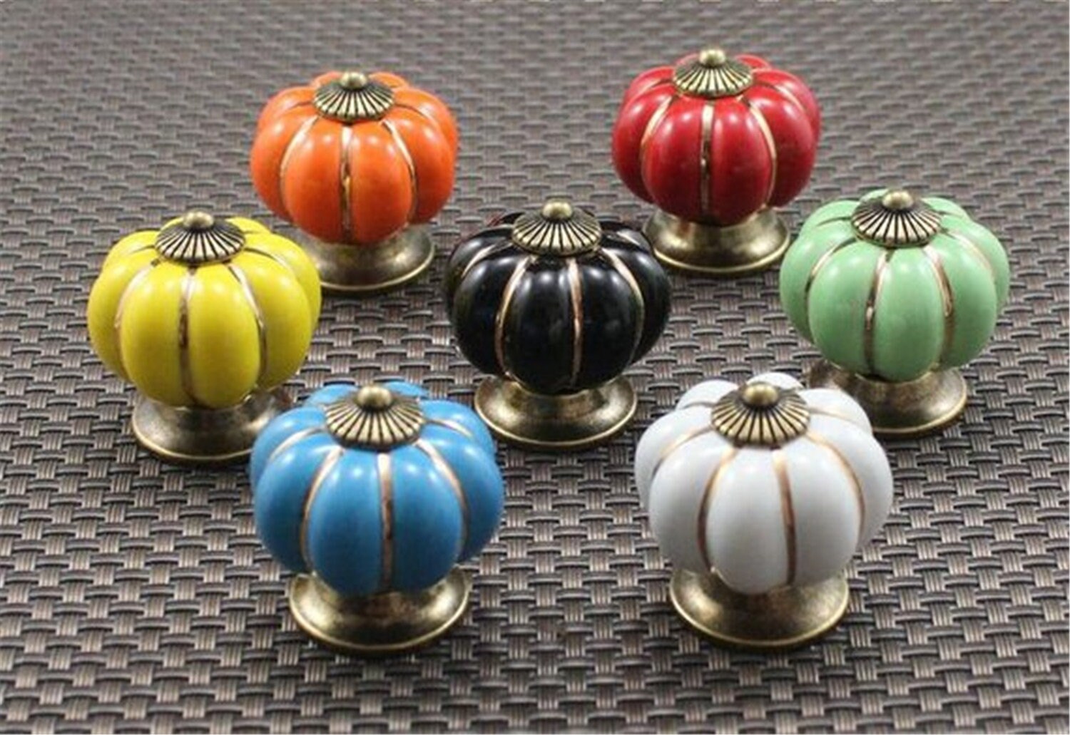 Ceramic Pumpkin Knobs Dresser Knobs Drawer Knob Pulls Handles - Etsy