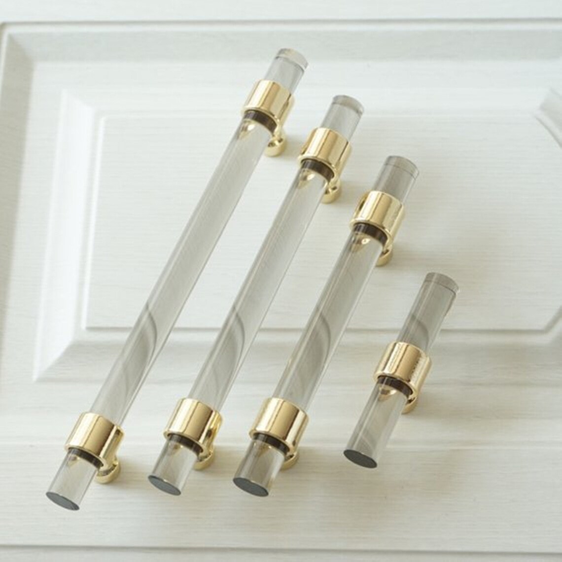 3.75 5 6.3 Smoke Lucite Drawer Pull Acrylic - Etsy