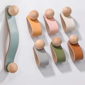 3.7856.3brass Knobs Leather Cabinet Knobs Door Knobs Drawer Knobs Dresser Knobs Pink Black Blue ...