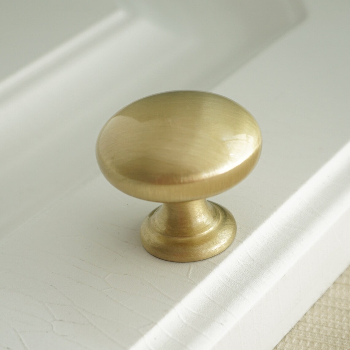 3 Brushed Gold Drawer Pulls Handles Dresser Knobs - Etsy