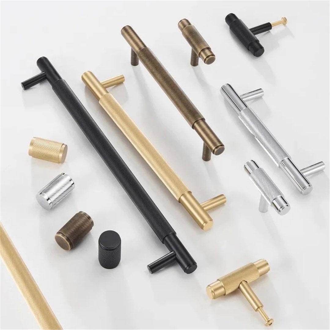 Brass Kitchen Pulls Knob Black T Bar Knobs Chrome Dresser Knobs Antique ...