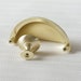 3 Brushed Gold Cup Pull Drawer Pulls Handle Dresser - Etsy