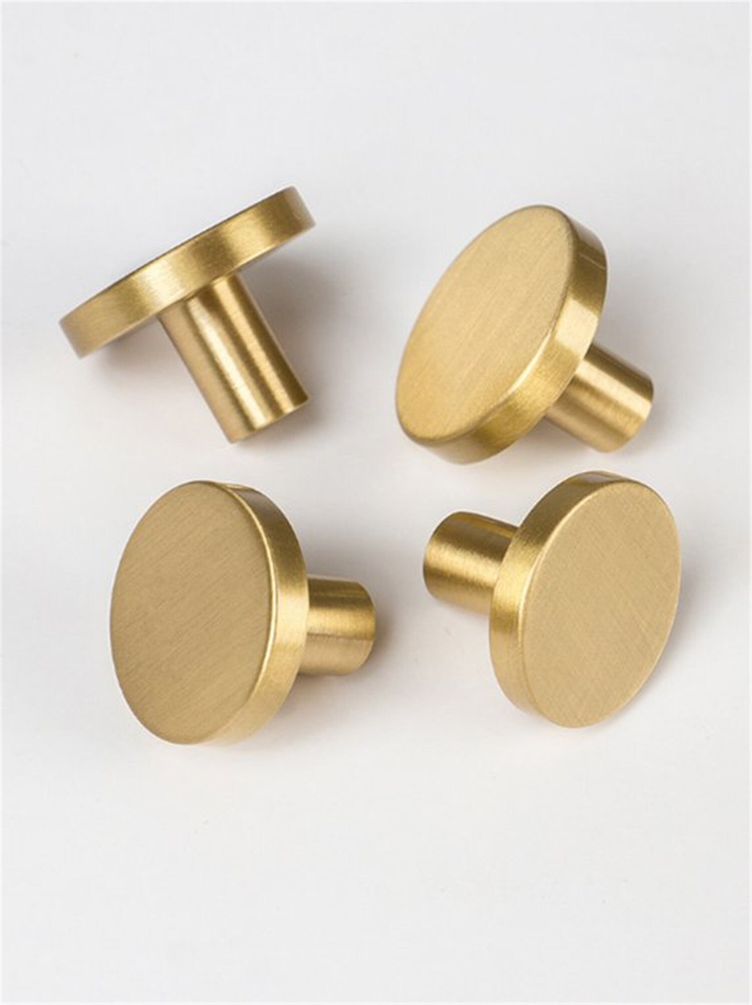 Round Brass Knobs Cabinet Knobs Handles Drawer Knobs Pull and - Etsy