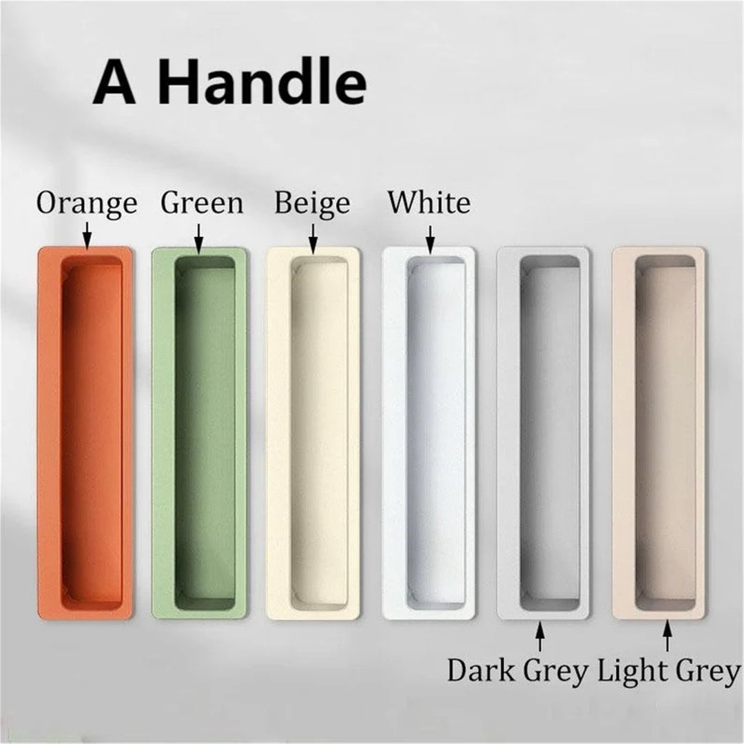 Invisible Drawer Pulls Kitchen Door Handle Pull Colorful Embedded ...