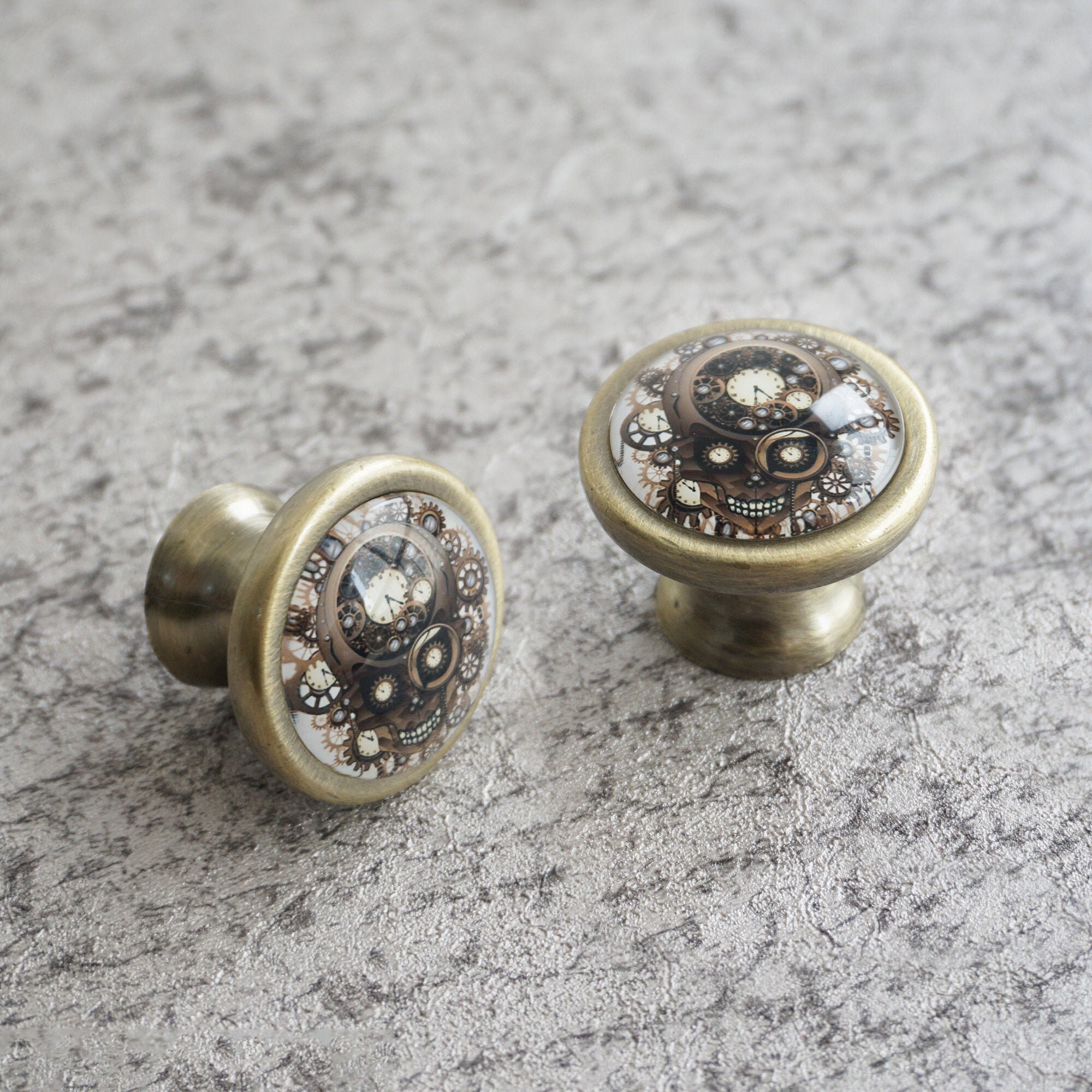 Gear Skull Drawer Knobs Pulls Handles / Kitchen Cabinet Handle | Etsy