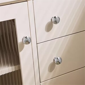 3.78"5"7.56"chrome Drawer Knobs Handles Modern Dresser Pulls Art Decor ...