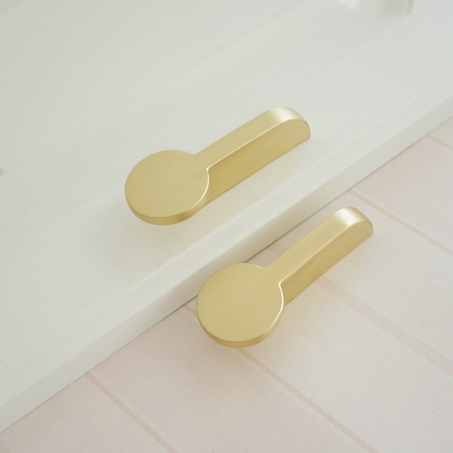 1.25 Brushed Gold Drawer Pulls Handles Knobs Gun Black - Etsy