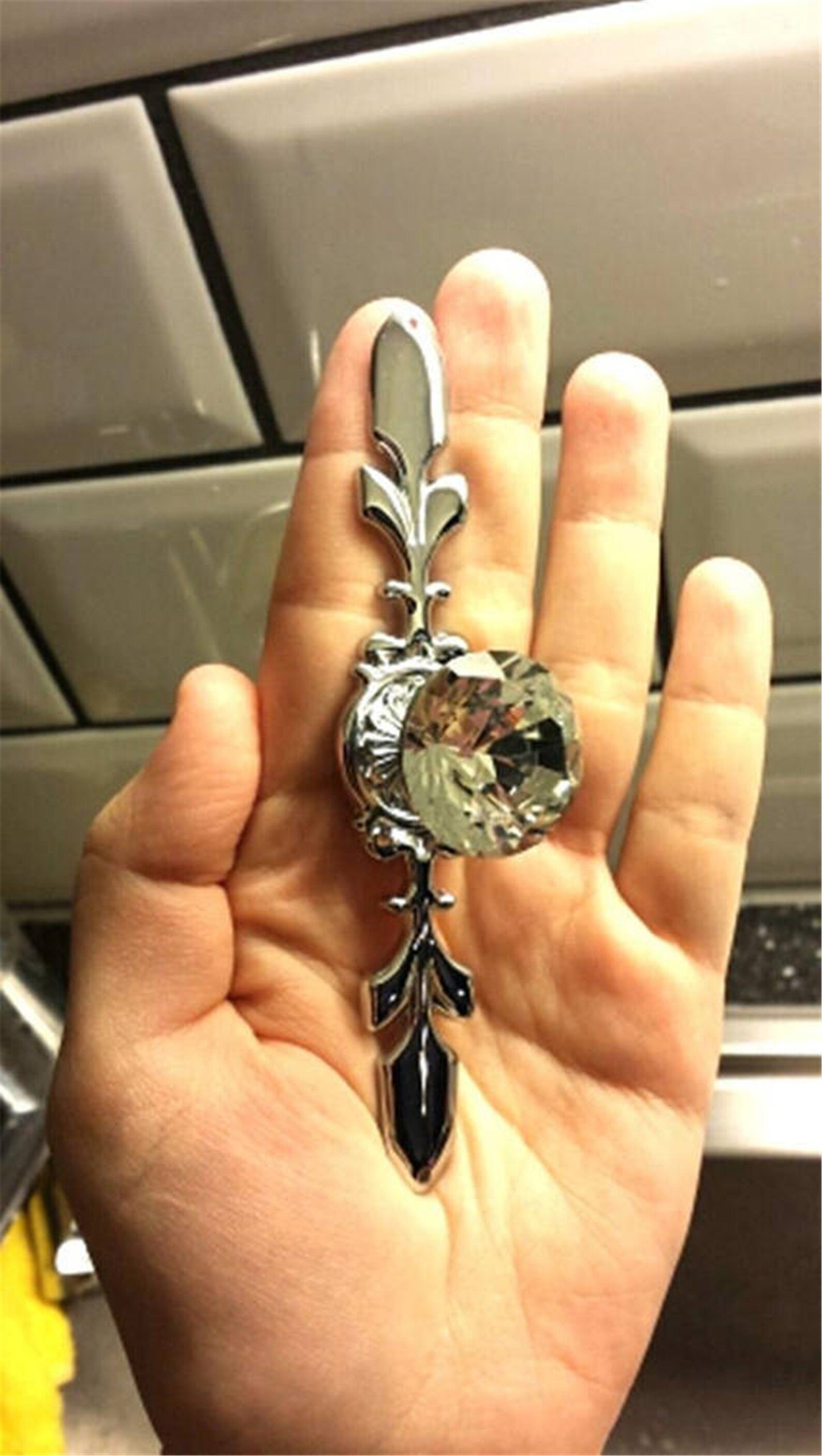 Gold Rhinestone Knobs Crystal Dresser Pull Glass Drawer Knob - Etsy