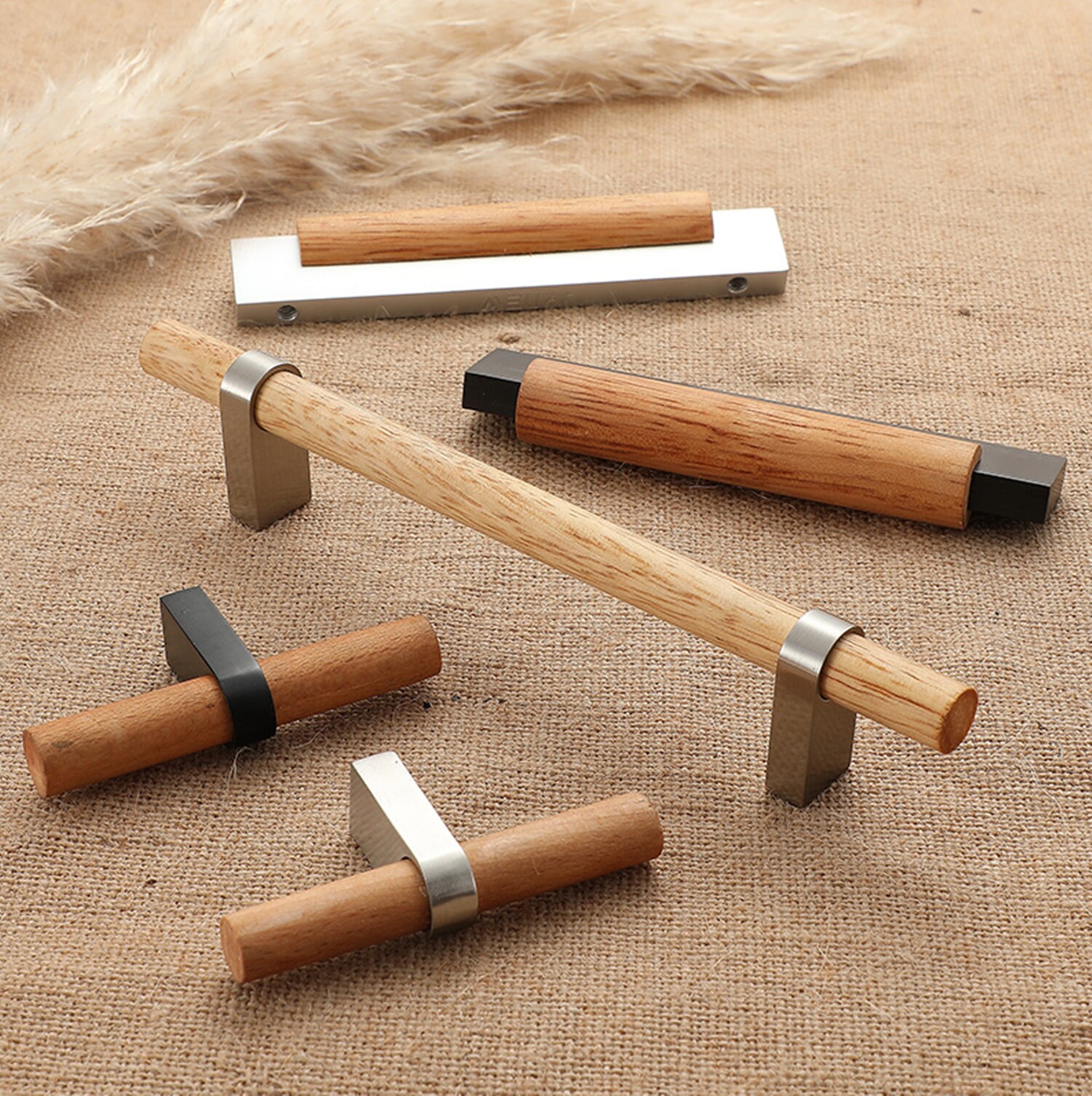 3.3/4 6.3'' Beech Black Cabinet Pull Knob Matte - Etsy