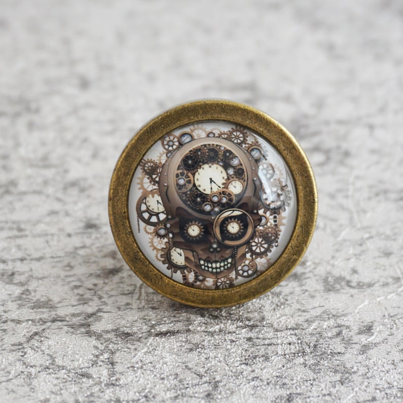 Gear Skull Kitchen Cabinet Handle Drawer Knobs Pulls Handles - Etsy