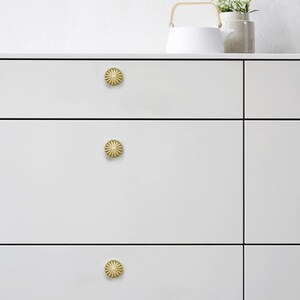 Solid Brass Drawer Knobs Pulls Dresser Knobs Kitchen Cabinet Pulls Handle Door Knob Ring Drop ...