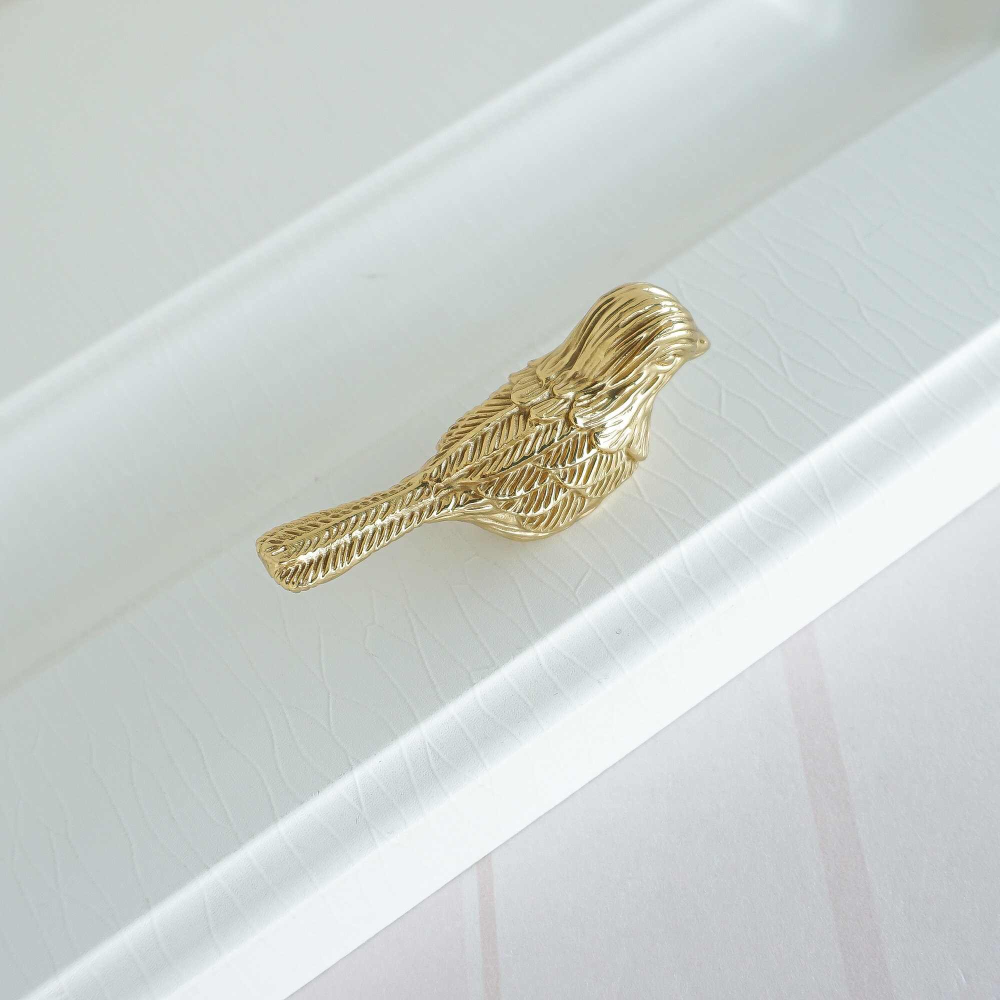 Solid Brass Drawer Knobs Pulls Bird Dresser Knobs Kitchen - Etsy UK
