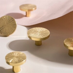 Solid Brass Drawer Knobs Pulls Hammer Dresser Knobs Kitchen Cabinet Pulls Handle Door Knob Pulls ...