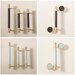 3.78'' 5'' 8.8solid Brass Leather Wardrobe Handle Cabinet Handles Dresser Drawer Knobs Pulls ...