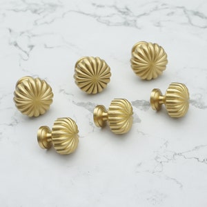 Solid Brass Drawer Knobs Pulls Dresser Knobs Kitchen Cabinet Pulls Handle Door Knob Ring Drop ...