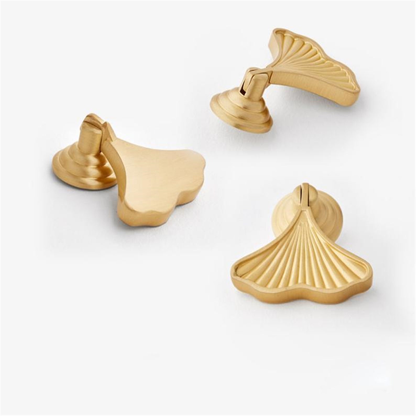 Ginkgo Cabinet Knobs Drawer Knobs Pulls Handles Kitchen - Etsy