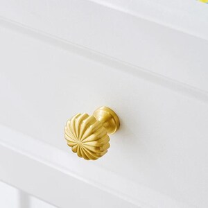 Solid Brass Drawer Knobs Pulls Pumpkin Dresser Knobs Kitchen Hardware Cabinet Pulls Handle ...