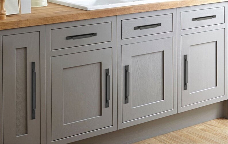 Special Texture T Pulls Gold Drawer Pulls Knobs Black Kitchen - Etsy